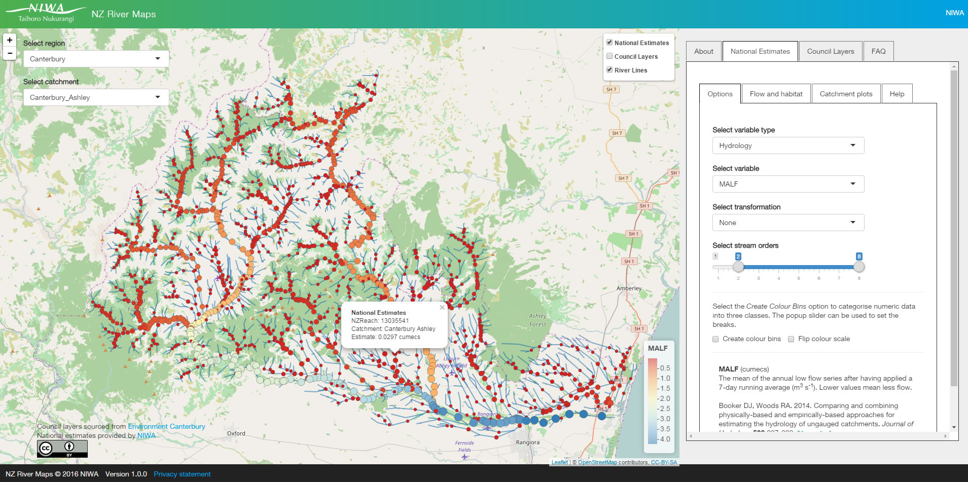 New Zealand River Maps | Earth Sciences New Zealand | NIWA