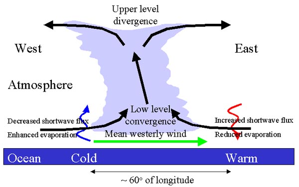 A simple schematic representation of the coupling between atmosphere ...