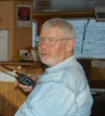 The Tangaroa skipper, Roger Goodison, on the bridge. | Earth Sciences ...