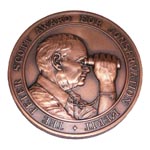 The award includes a medal cast in bronze and a certificate. (Photo ...