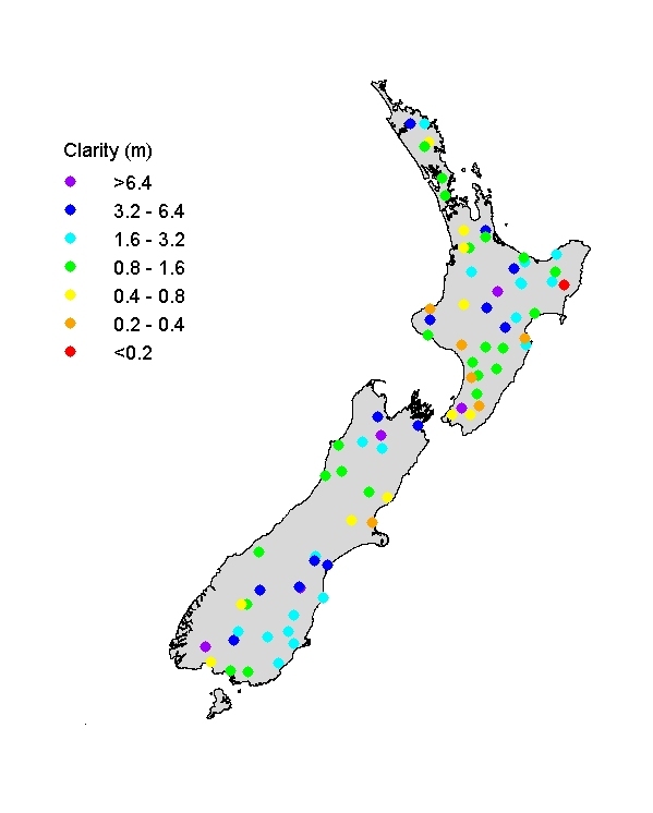 Clarity map FU 64 | Earth Sciences New Zealand | NIWA