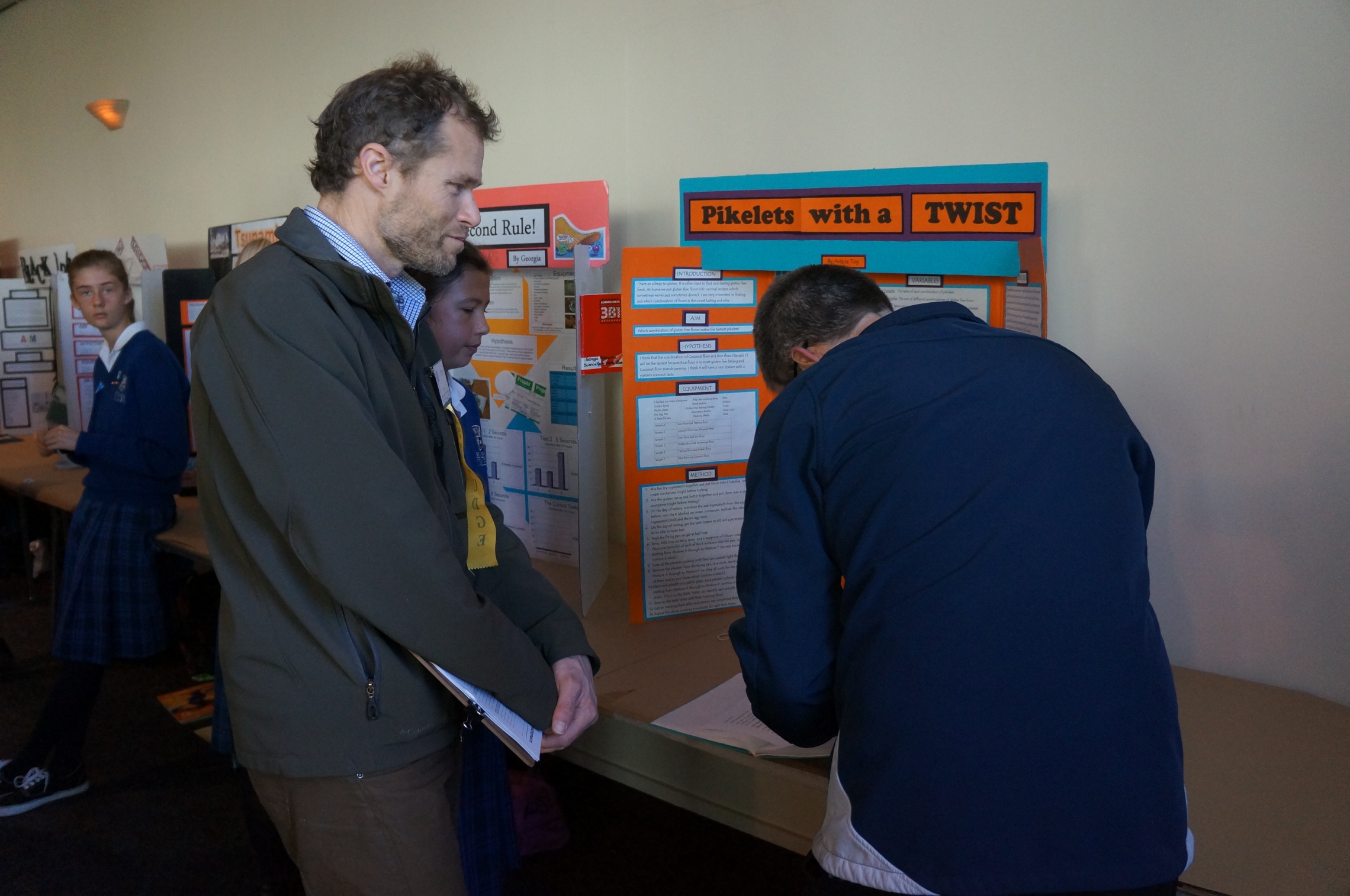 Judges interview students on their projects. | Earth Sciences New ...