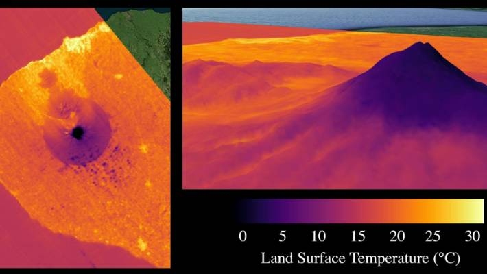 Thermal radiometer image from International Space Station | NIWA
