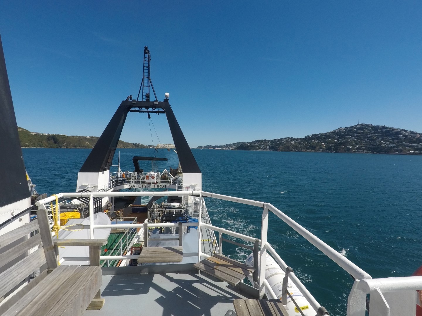 Tangaroa leaving Wellington | Earth Sciences New Zealand | NIWA