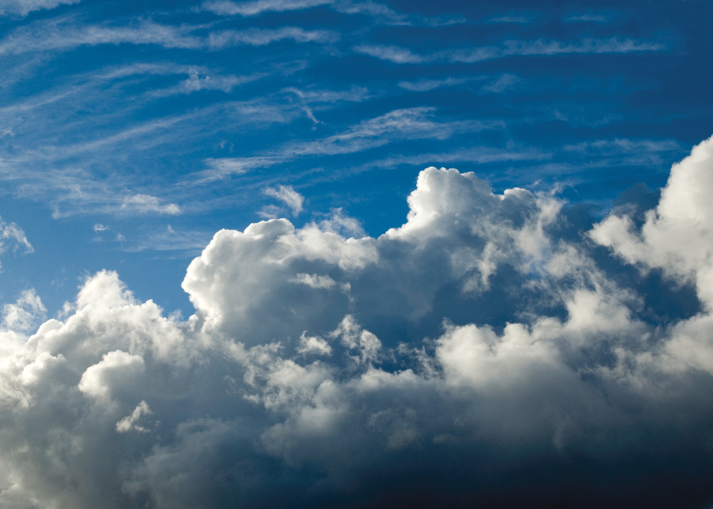 Cumulus cloud with cirrus behind | Earth Sciences New Zealand | NIWA