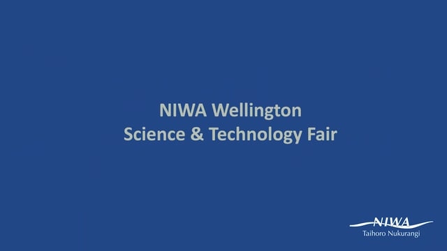 NIWA Wellington Science & Technology Fair - students explaining their ...