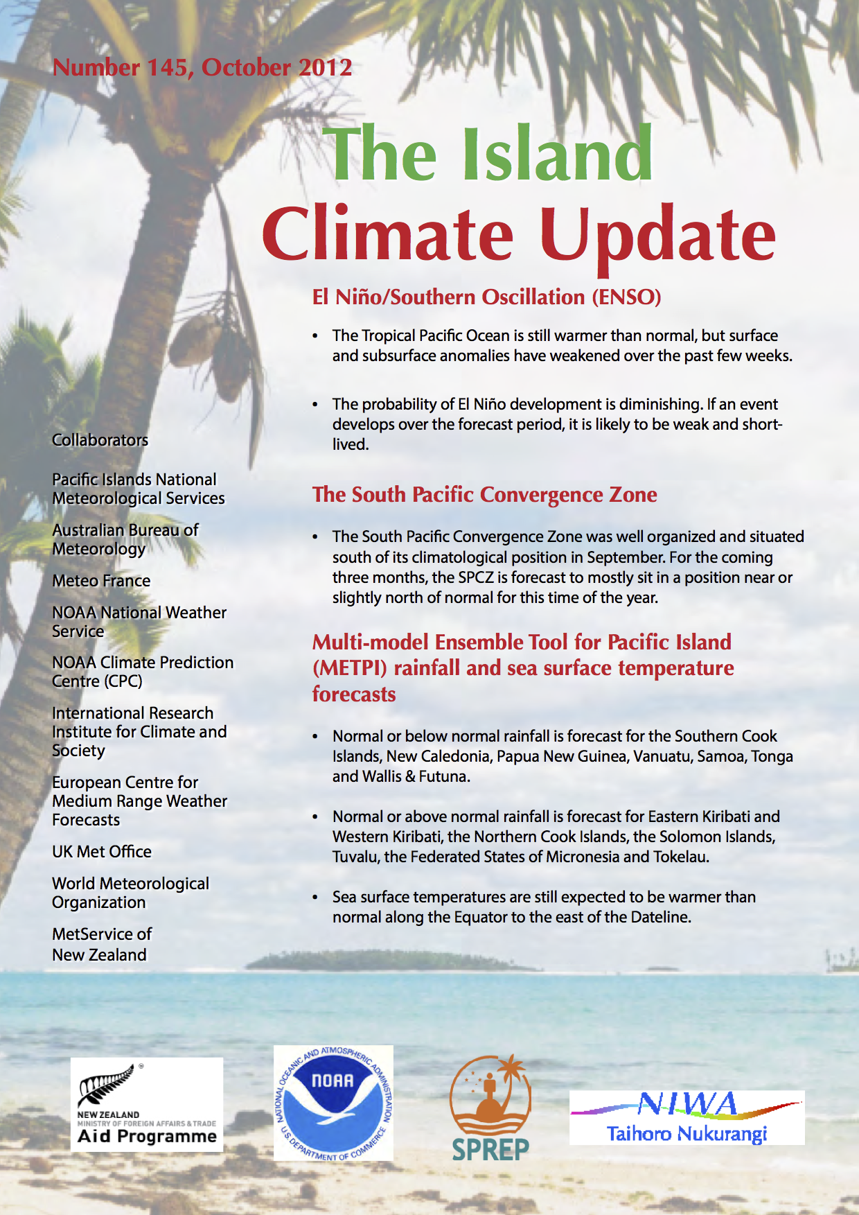 ICU 145 cover page | Earth Sciences New Zealand | NIWA