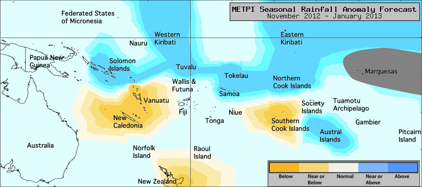 Rainfall anomaly map for Nov 2012 to Jan 2013 | Earth Sciences New ...